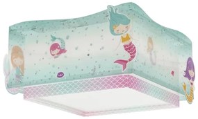 Dalber 63446 - Dětské stropní svítidlo MERMAIDS 2xE27/60W/230V