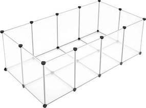 Výběh pro malé zvířata, klec s dolní částí, 143 x 46 x 73 cm