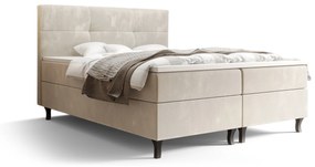 Manželská postel Boxspring 160 cm Lumba Comfort (béžová) (s matrací a úložným prostorem). 1056110