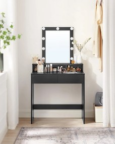 Kosmetický toaletní stolek Velisa 145 cm černý