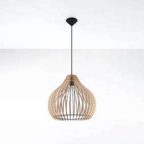 Sollux Lighting Závěsné svítidlo APRILLA dřevo
