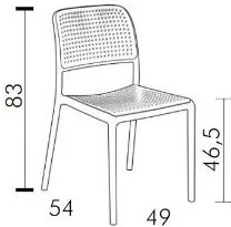 STIMA Plastová židle BORA