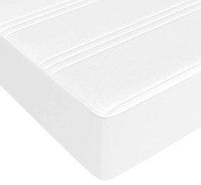Taštičková matrace bílá 120 x 200 x 20 cm umělá kůže,  347763