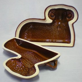 Keramická forma na beránka 2dílná 30x20 cm