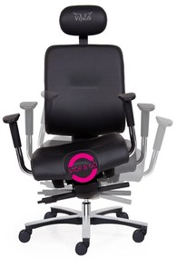 Zdravotní židle Vitalis Balance XL, černá