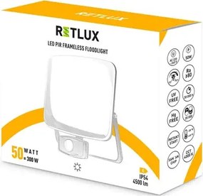 RETLUX RSL 257 LED reflektor 50W 4000K PIR / 2700 lm
