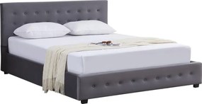 Postel MINDY s úložným prostorem, 160x200, šedá Kondela 0000399607