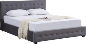 Postel MINDY s úložným prostorem, 160x200, šedá Kondela 0000399607