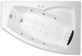 Arttec Thaleila Flat 160 x 105 cm PAN04383 vana hydromasážní akrylátová pravá