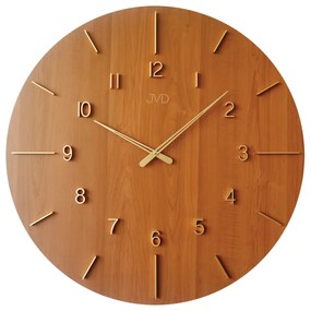 JVD Obrovské designové dřevěné nástěnné hodiny pr.70cm JVD HC701.1