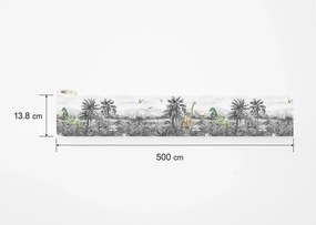 Dětská samolepící bordura na zeď Dino | 5 m x 13.8 cm | DWBD8183