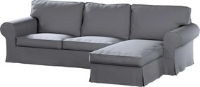 Potah na pohovku IKEA Ektorp 2-místná s lenoškou barva šedá