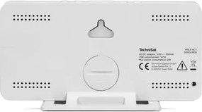TechniSat VIOLA AC-1 bílá / Digitální budík / LCD displej / Teploměr