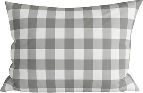Povlak na polštář z mikrovlákna COUNTRY CHECK 70x90 cm, zeleno-šedý