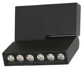 LED bodové světlo Leon černé