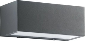 FAN LED-W-TWIN-M ANT Venkovní nástěnné svítidlo LED TWIN antracit hliník 18W 2150lm CCT IP54 8,5x22x10,3 cm - FANEUROPE