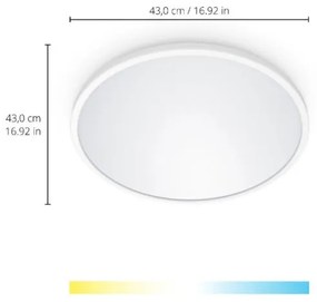 WiZ - LED Stmívatelné stropní svítidlo SUPERSLIM LED/22W/230V bílá Wi-Fi