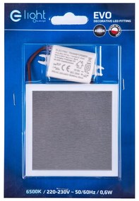 Schodišťové LED svítidlo Evo, 1x LED 0,6w, 6500k, s