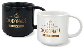 Párové sety Hrnečky pro pár Paní dokonalá a Pan dokonalý