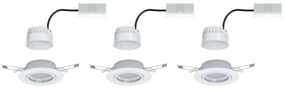 Paulmann 93423 LED base, set bílých kulatých bodovek, 3x6,5W LED 3000K, prům. 9cm