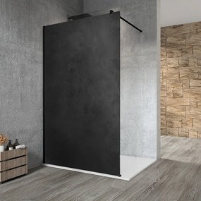 Gelco Vario Black jednodílná sprchová zástěna 100 x 200 cm k instalaci ke stěně černá deska HPL Kara GX2610GX1014