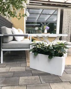 Truhlík MAXI, sklolaminát, šířka 60 cm, bílý mat