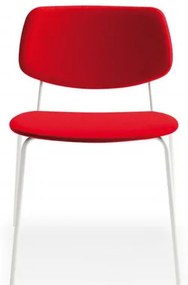 BILLIANI - Čalouněná židle s kovovou podnoží DOLL STEEL 559