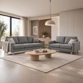 Set pohovek Avenberg LORENA 3+2 šedá