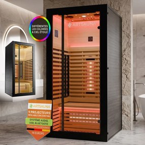 Artsauna Infrasauna Trondheim 90, černá