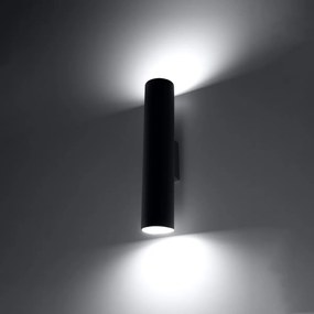 Sollux Lighting Nástěnné svítidlo LAGOS 2 černé