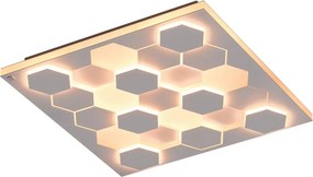 XXXLutz STROPNÍ LED SVÍTIDLO, 55/55/7,5 cm Cinque - Stropní svítidla - 004102199103