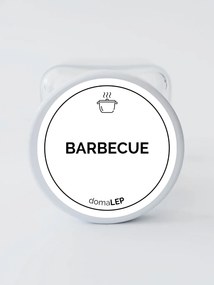 Samolepka na kořenky BARBECUE  bílá 5 cm tučné písmo