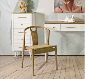 Designová jídelní židle Omolara II hnědá