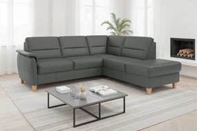 XXXLutz ROHOVÁ SEDAČKA, textil, kůže, antracitová Sit & More - Sedací soupravy - 00014403324J