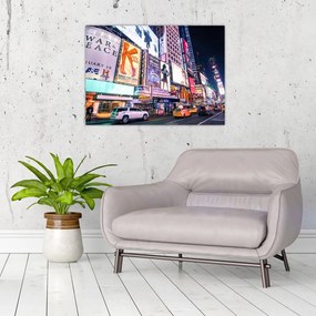 Skleněný obraz - New York Theater District (70x50 cm)