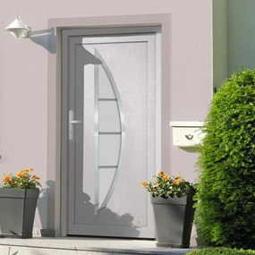Vchodové dveře bílé 88 x 200 cm PVC,  3187861
