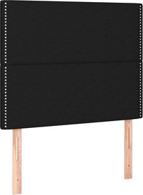 Box spring postel s matrací černá 90x200 cm textil 3136487