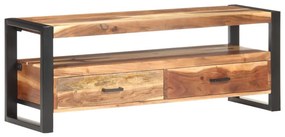 TV stolek 120x35x45 cm masiv s medovou povrchovou úpravou 321551