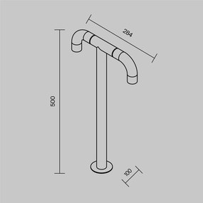 M O477FL-L4GF3K Venkovní svítidlo Sleek 3000K 4W 300lm grafit ocel IP65 - MAYTONI