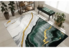 koberec EMERALD výhradní 1017 glamour, stylový mramor lahvově zelená velikost 180x270 cm | krásné koberce cz