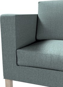 Potah na pohovku IKEA  Karlanda 2-místná, krátký barva modrá látka pletený vzor