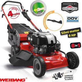 Weibang WB 506 SBV DOV 6in1 - rotační benzínová sekačka