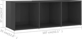 vidaXL TV skříňky 3 ks 107 x 35 x 37 cm dřevotříska [3079969] Barva: bílá a dub sonoma