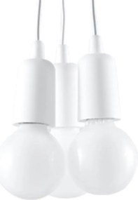 Sollux Lighting Závěsné svítidlo DIEGO 3 bílé