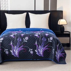 Přehoz na postel VIOLET BUTTERFLY, tmavě modrý Rozměr: 170 x 210 cm