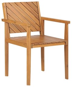Set 6 ks zahradních židlí Blas (světlé dřevo). 1077935