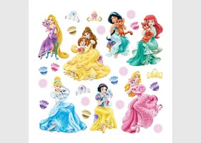 Dětská samolepka na zeď Princezny Se Mazlíčky, Disney | 30 x 30 cm | DDKS 3811