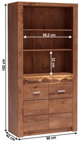 Kondela Regál, jasan světlý, INFINITY I-05