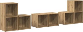 Sestava TV skříněk 6 ks Artisanový dub Kompozitní dřevo 3393164