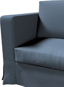 Potah na pohovku IKEA  Karlanda 3-místná nerozkládací, dlouhý barva modrá látka pletený vzor